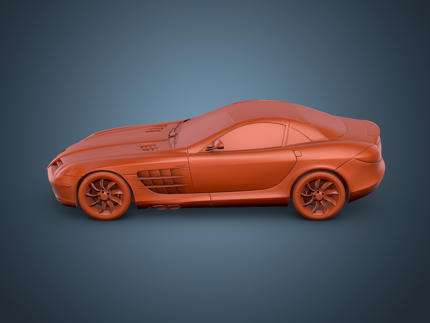 3d Model Mercedes-benz Slr Mclaren