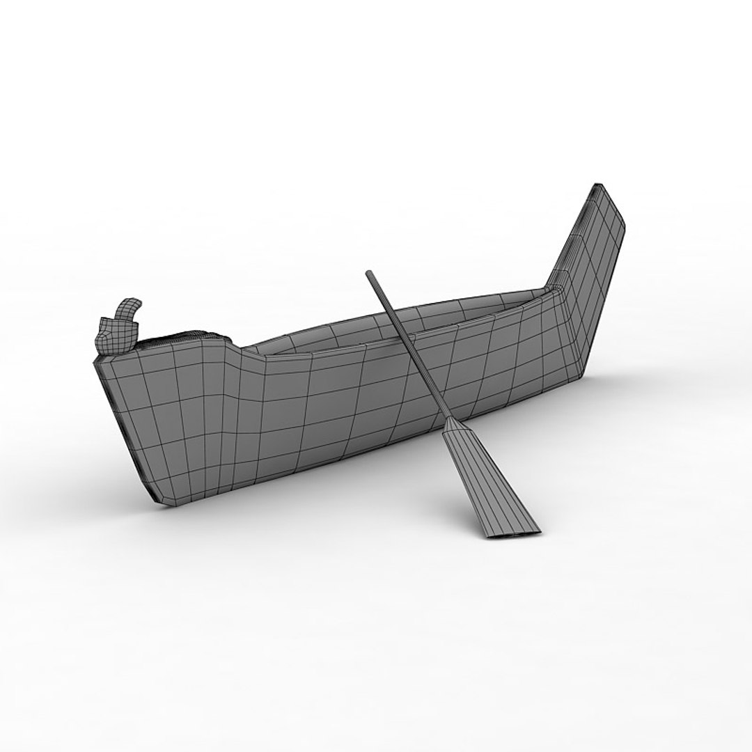 3d Traditional Kayak Model