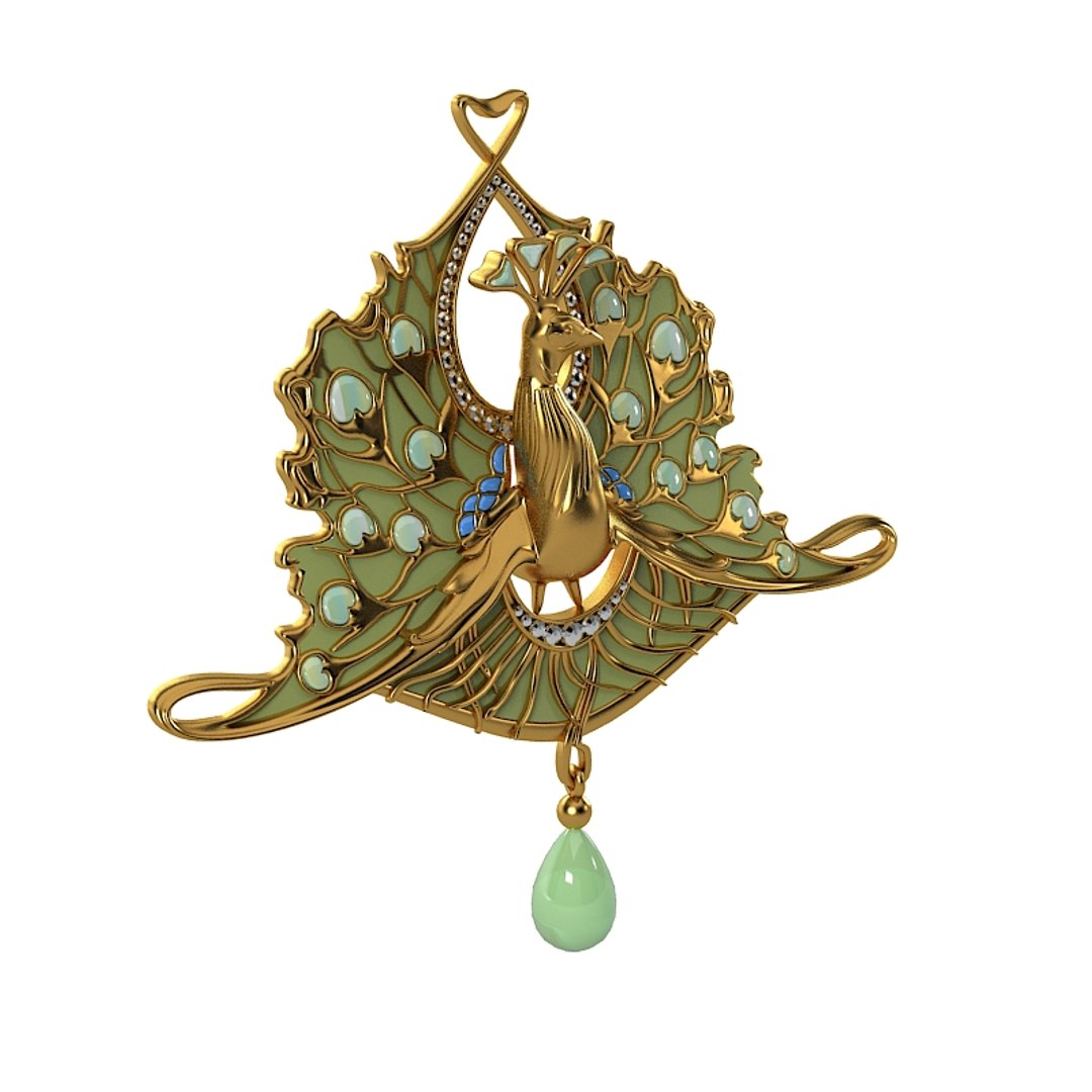 3d Ren Jules Lalique Model