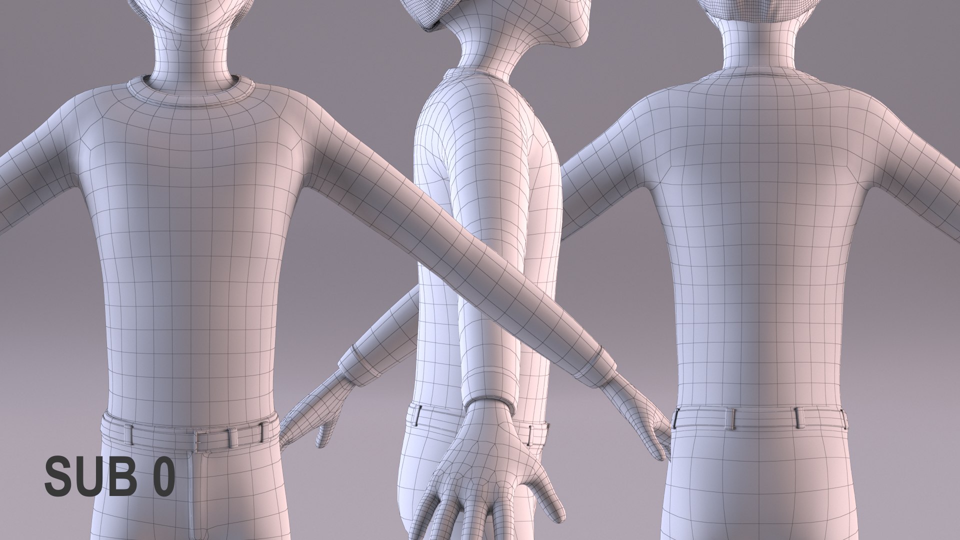 3D Cartoon Man - No Rig - TurboSquid 2179372