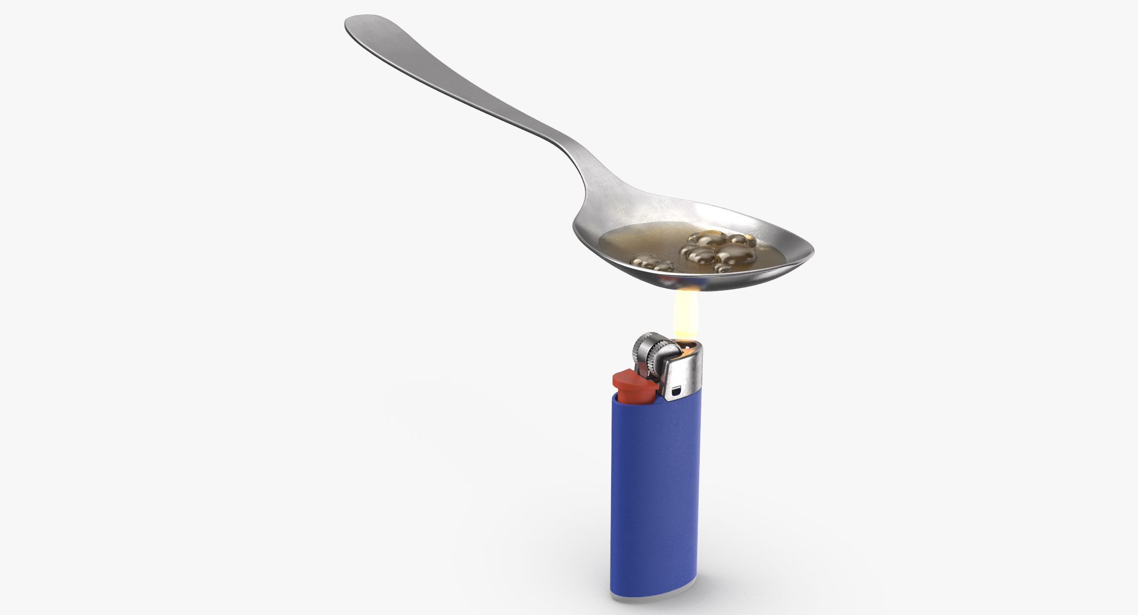 Heroin spoon powder liquid 3D - TurboSquid 1199941