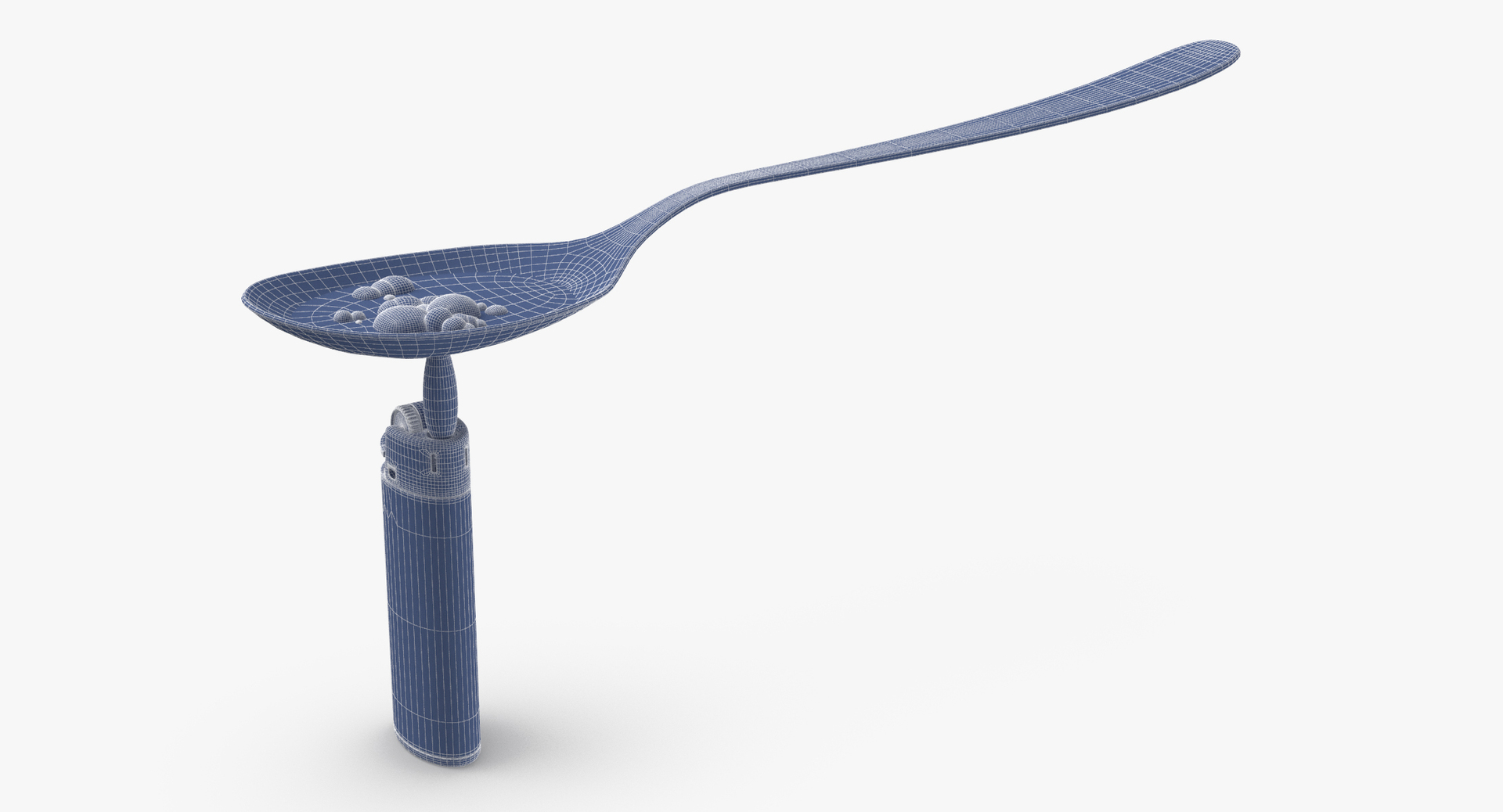 Heroin spoon powder liquid 3D - TurboSquid 1199941