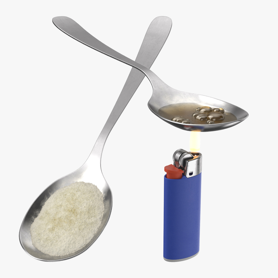 Heroin spoon powder liquid 3D - TurboSquid 1199941