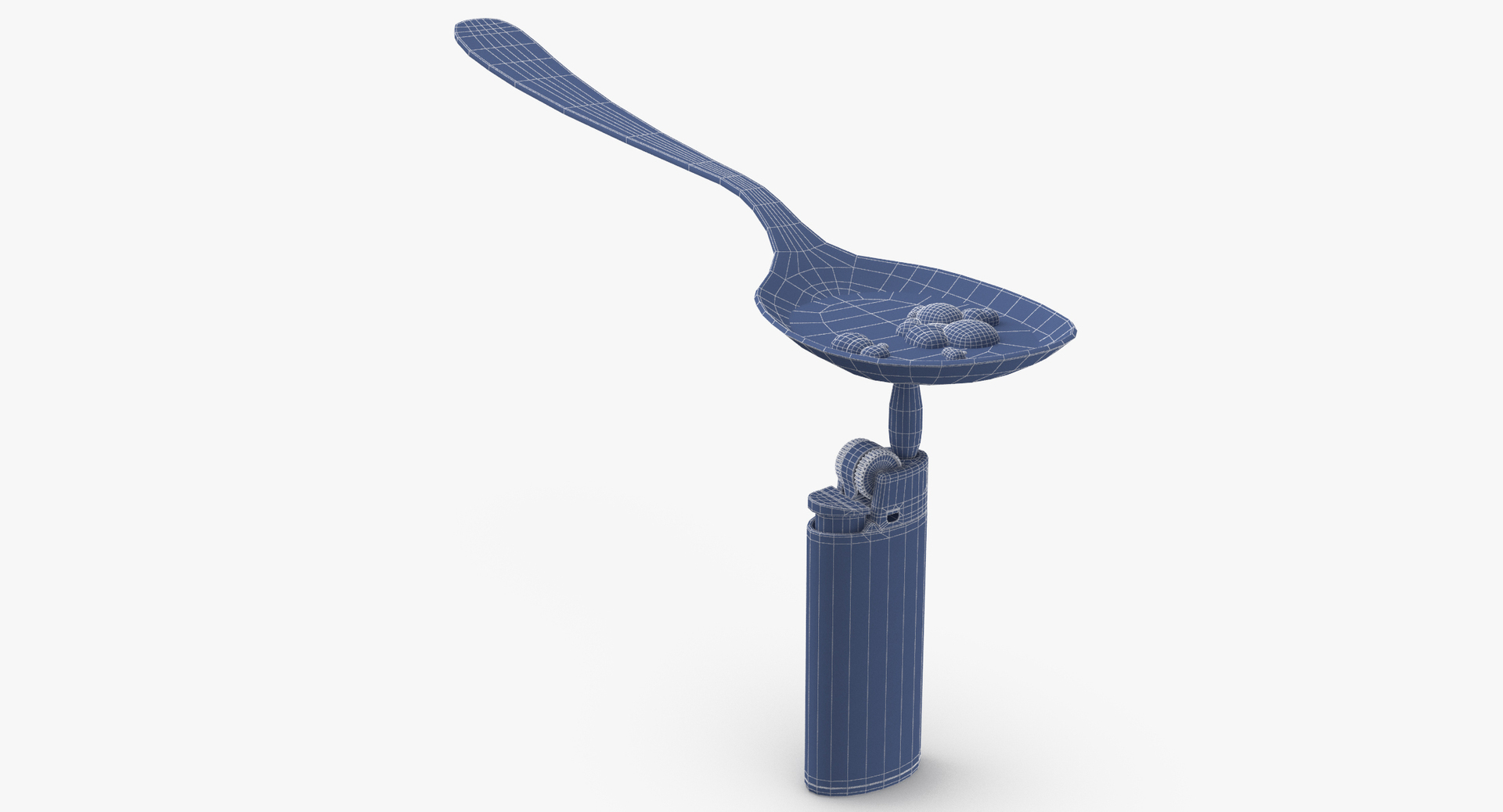 Heroin spoon powder liquid 3D - TurboSquid 1199941