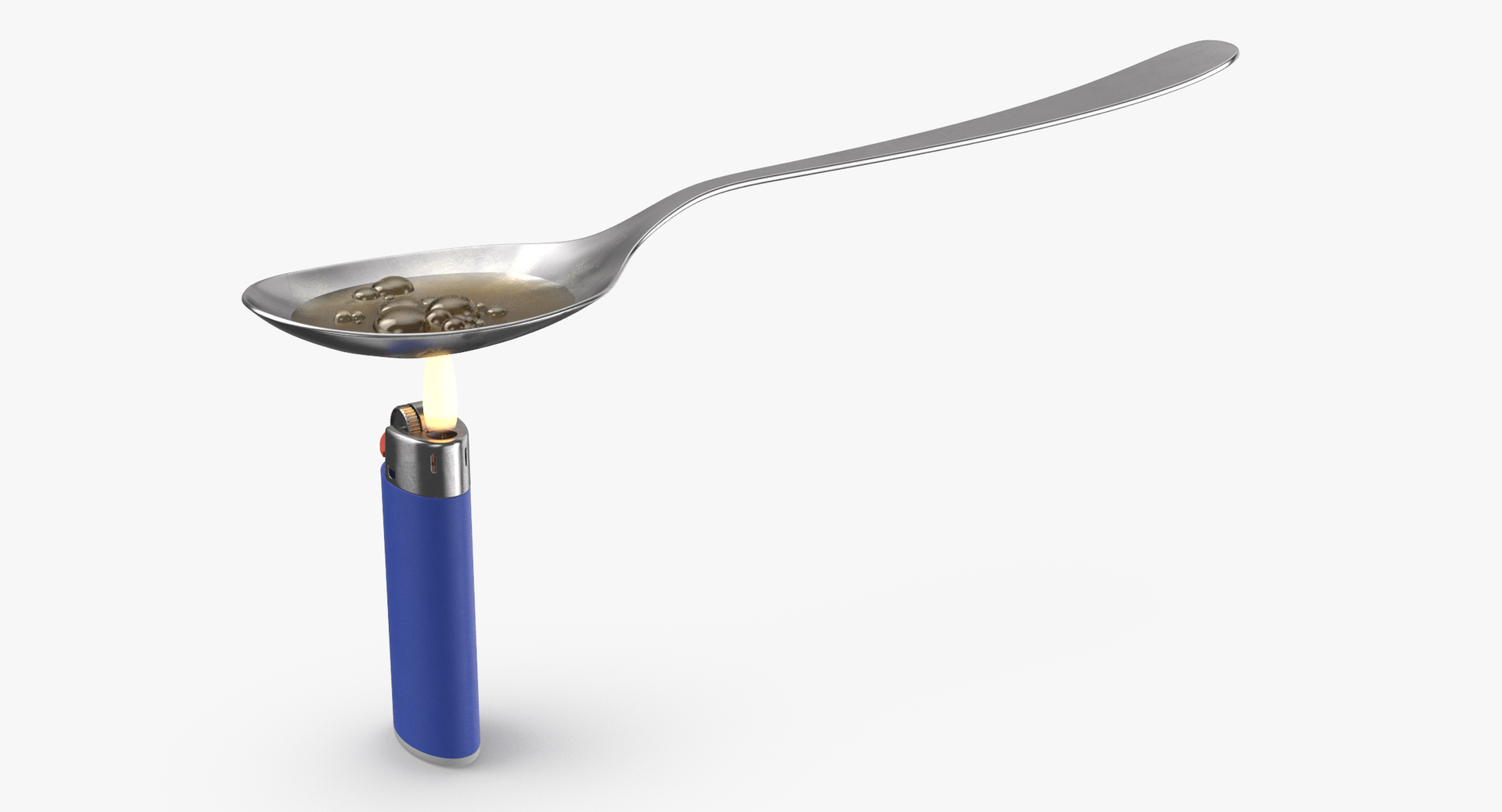 Heroin spoon powder liquid 3D - TurboSquid 1199941