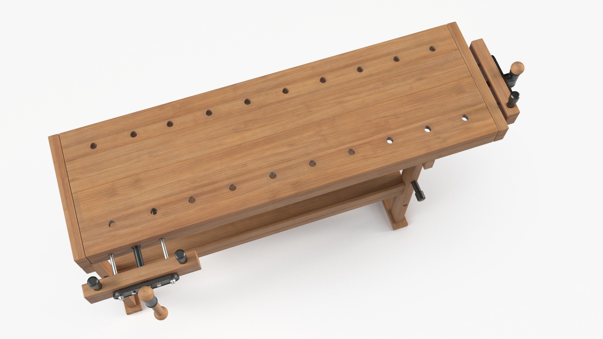 Oak Carpentry Workbench 3D Model - TurboSquid 2276047