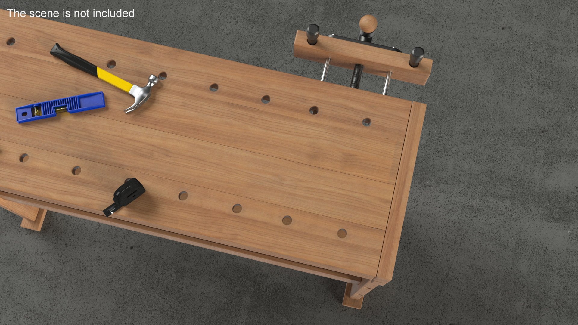 Oak Carpentry Workbench 3D Model - TurboSquid 2276047