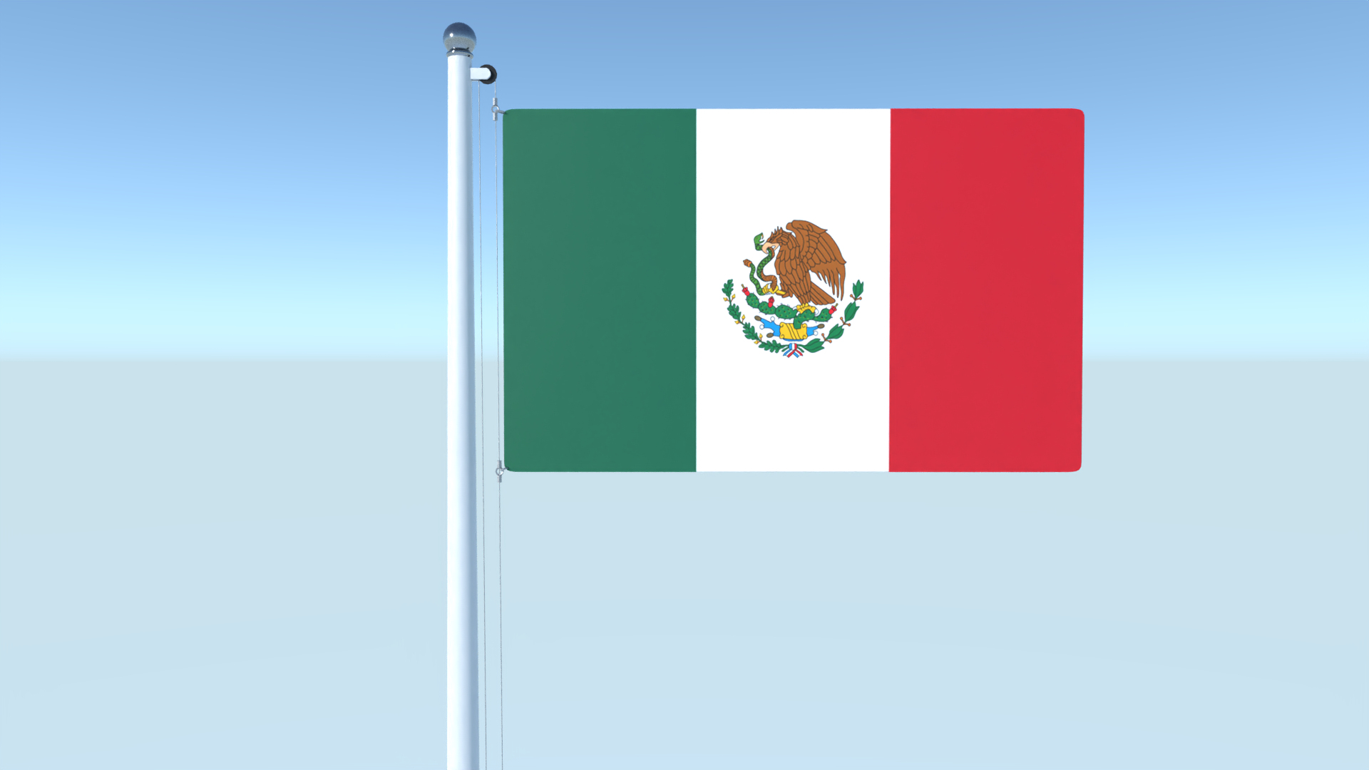 Animated Flag Of Mexico 3D - TurboSquid 1751657
