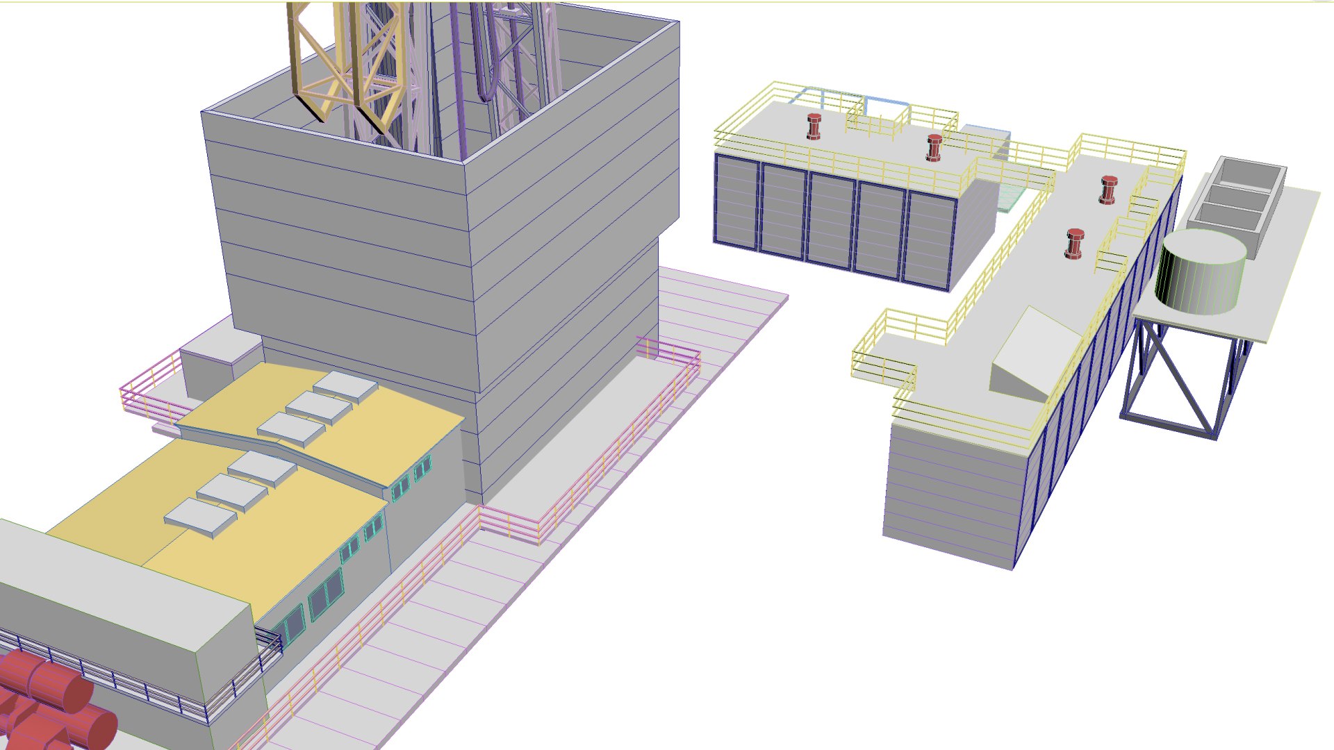 Oil Rig 3D Model - TurboSquid 2111472