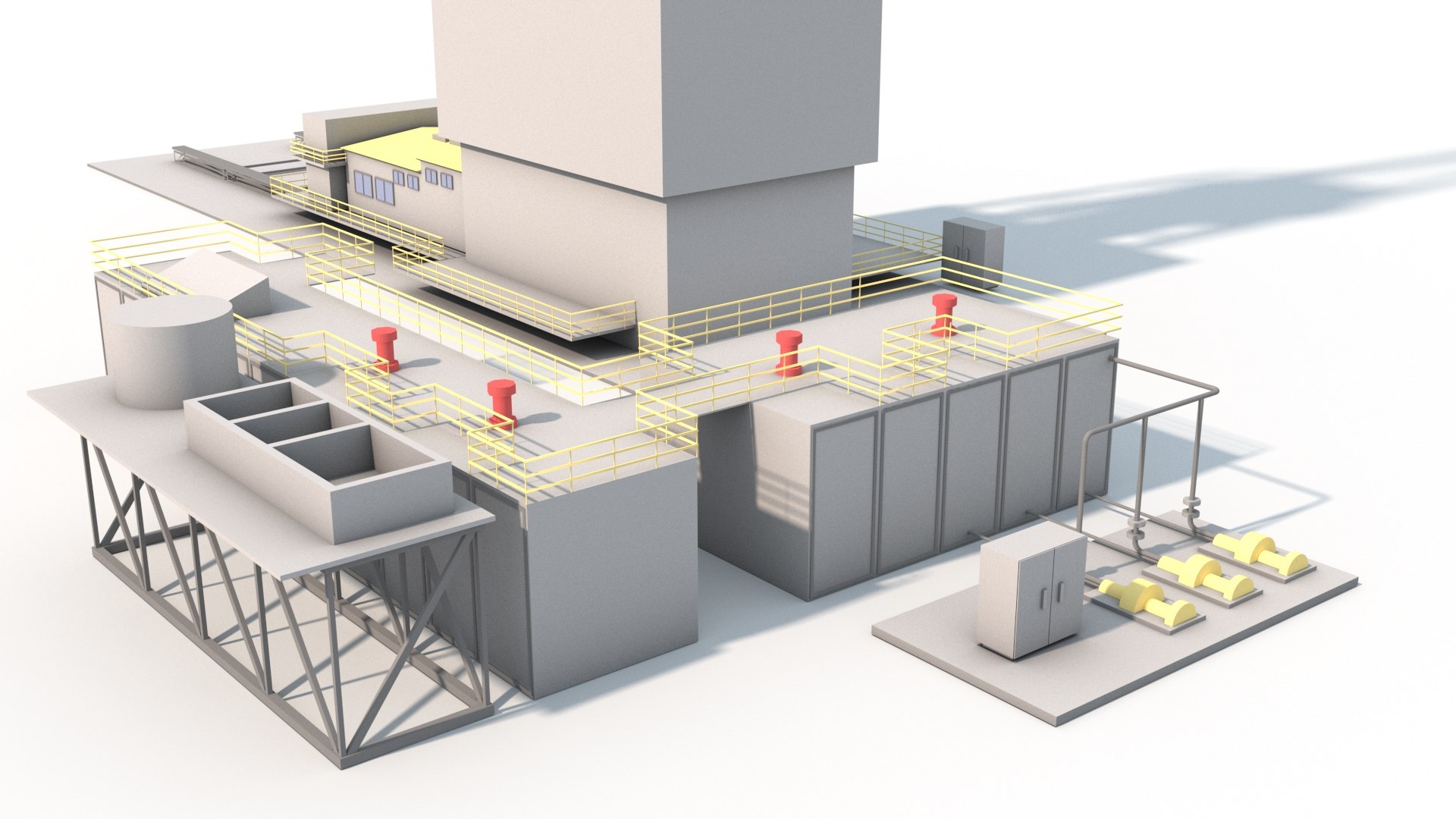 Oil Rig 3D Model - TurboSquid 2111472