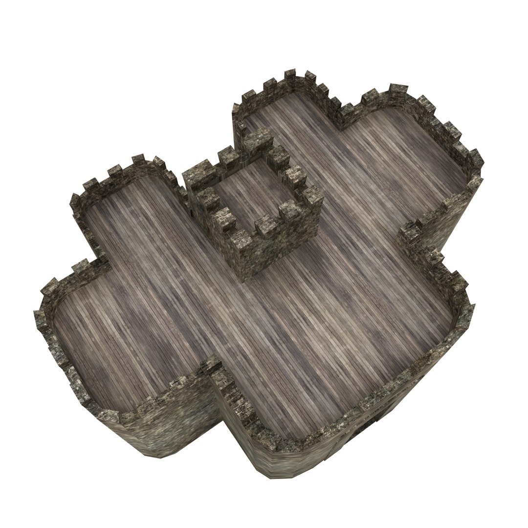 Medieval Castle Gate Tower Max