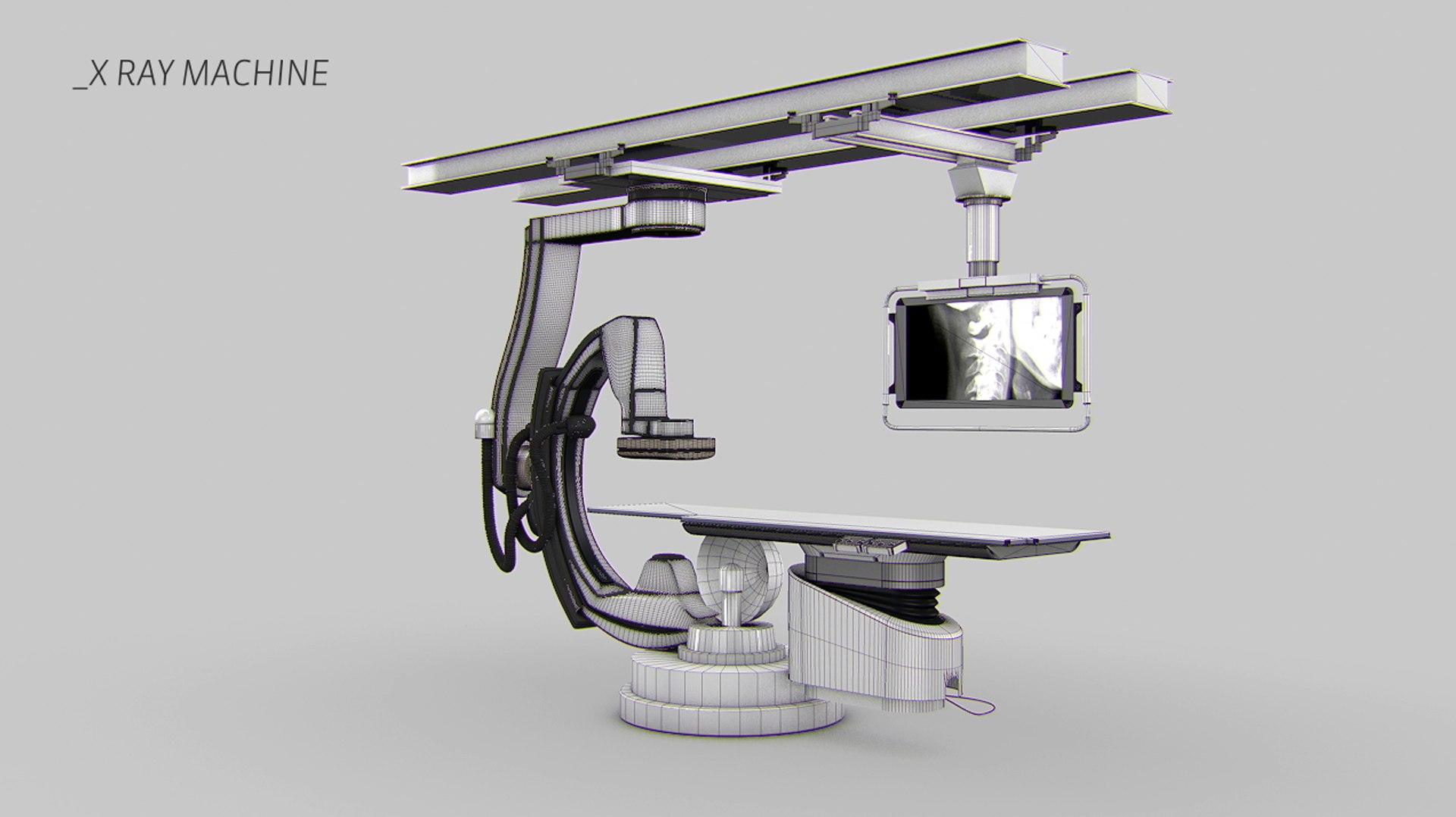 x-ray machine 3d model