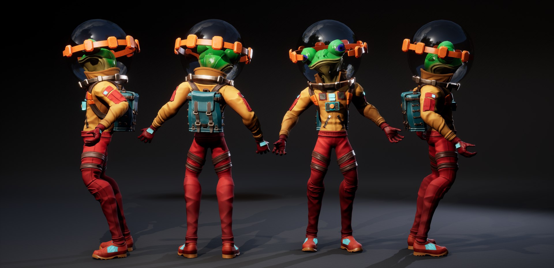 Frog SpaceSuit 01 Model - TurboSquid 2191653