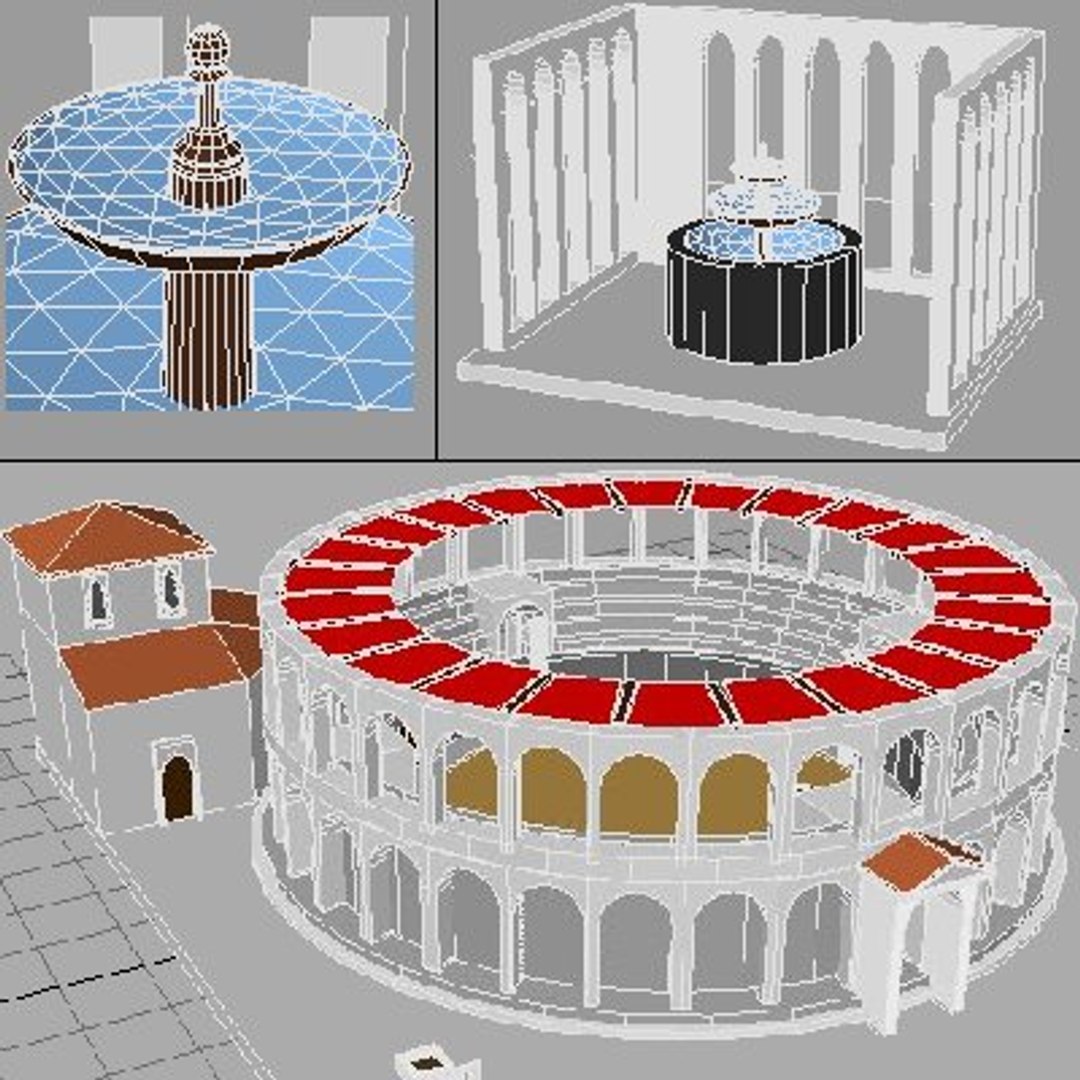 Roman Arena 3d Model