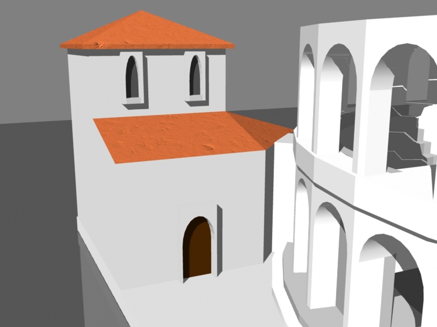 Roman Arena 3d Model