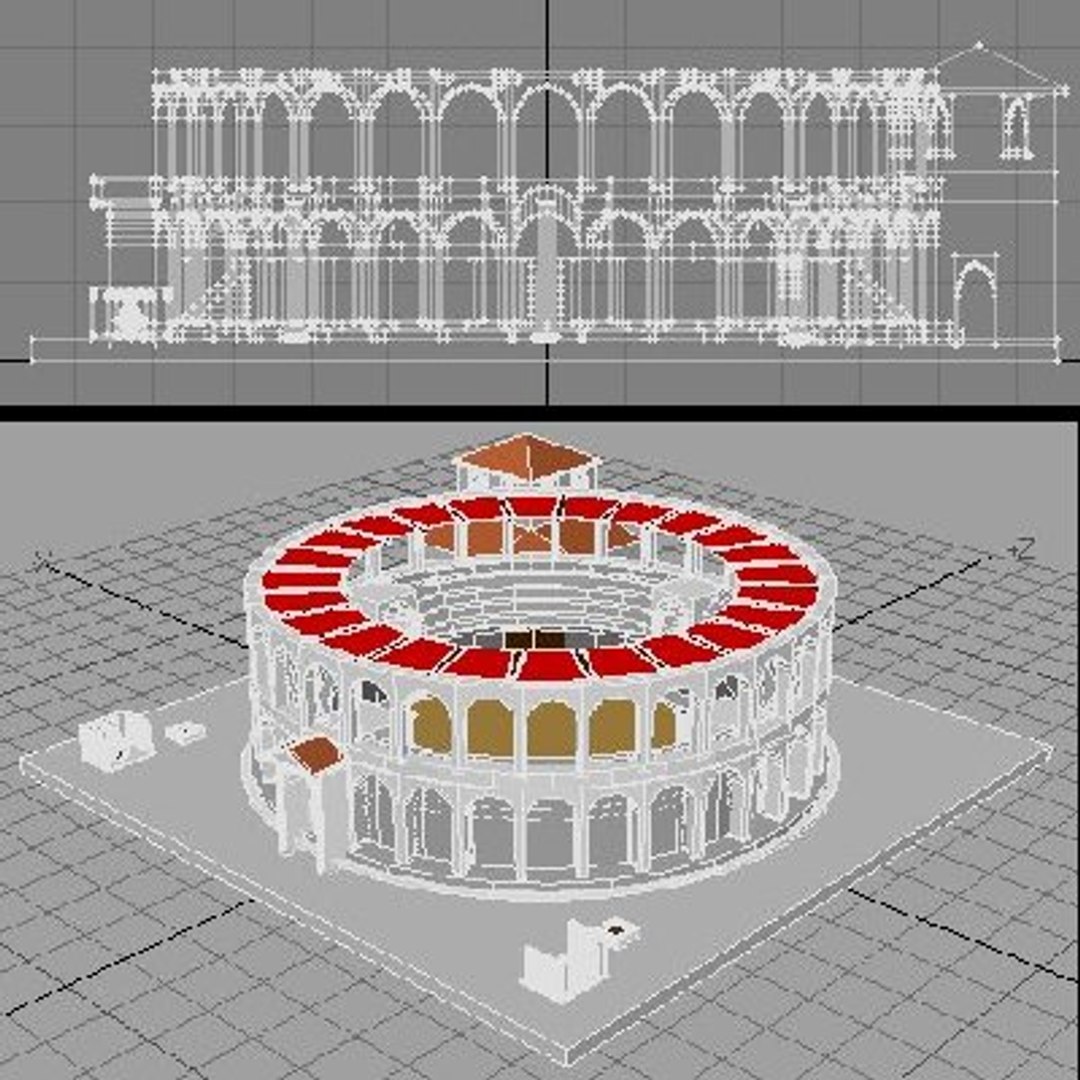 Roman Arena 3d Model