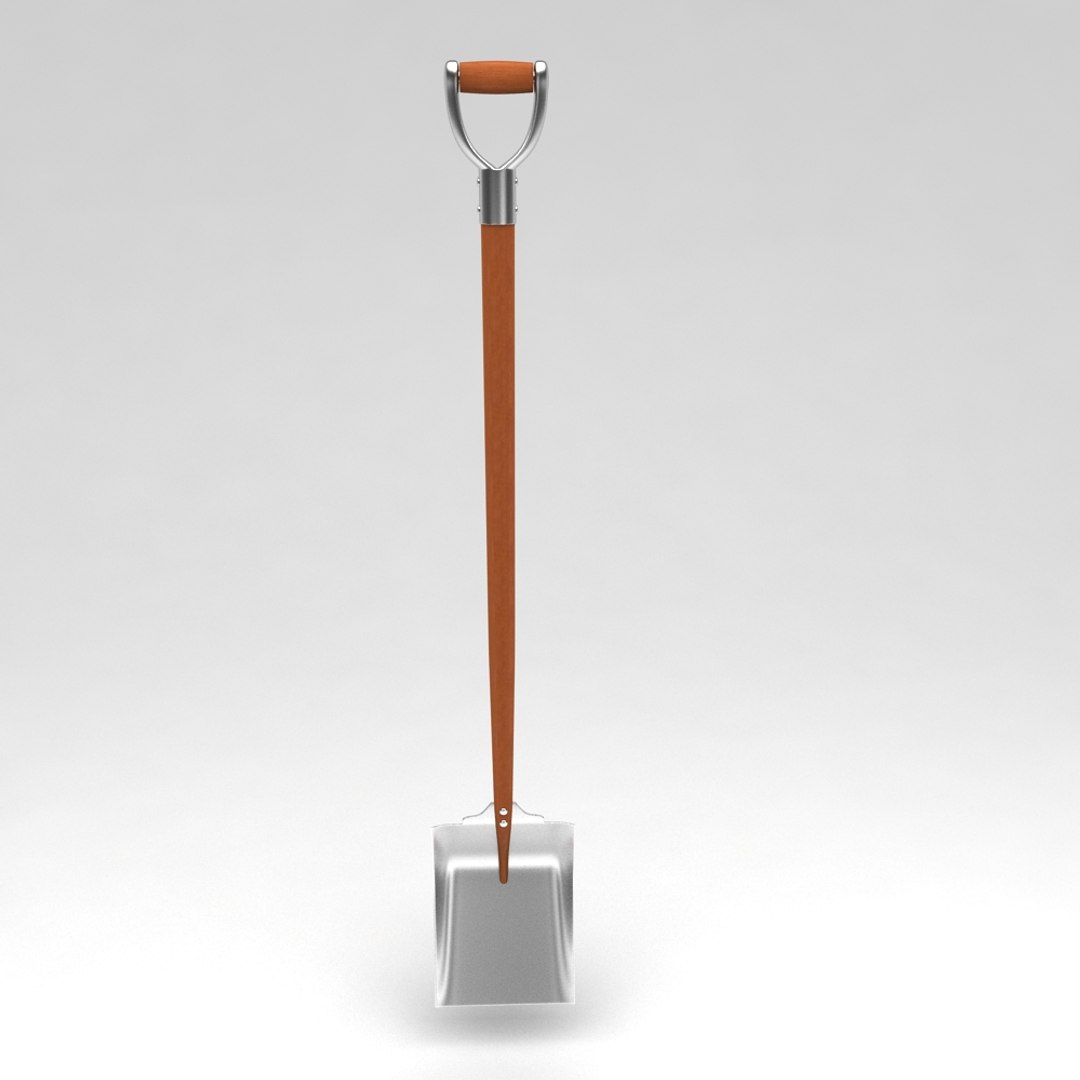 3d curved garden spade tool