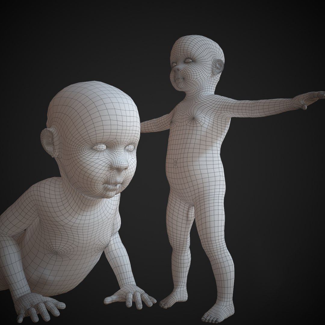 Baby Base Mesh 3D Model - TurboSquid 1680868