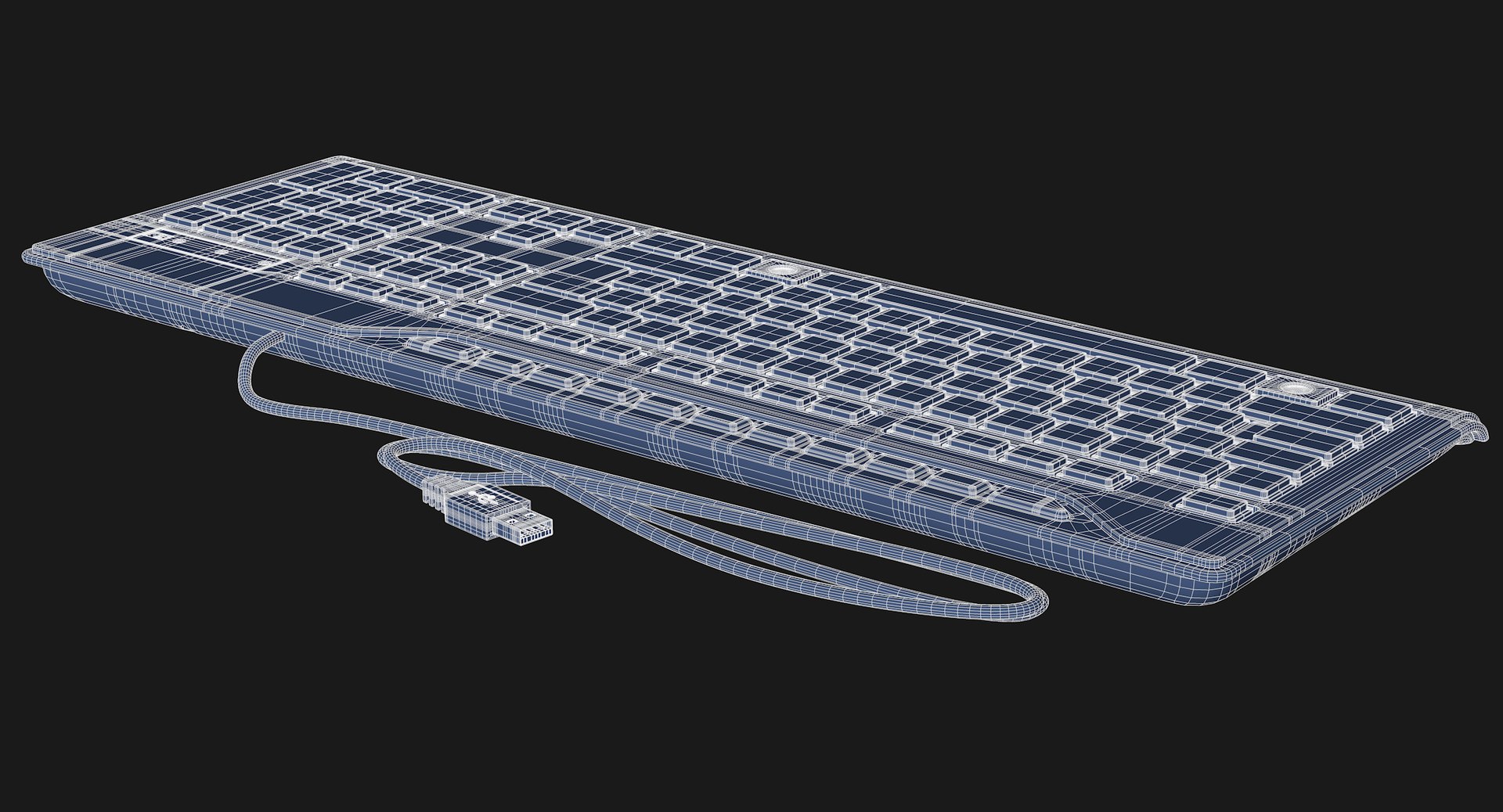 3D Model Realistic Keyboard A4tech Kd-800l - TurboSquid 1367066