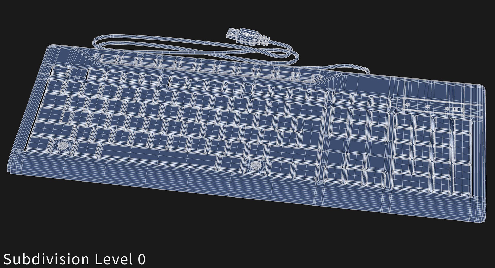 3D Model Realistic Keyboard A4tech Kd-800l - TurboSquid 1367066