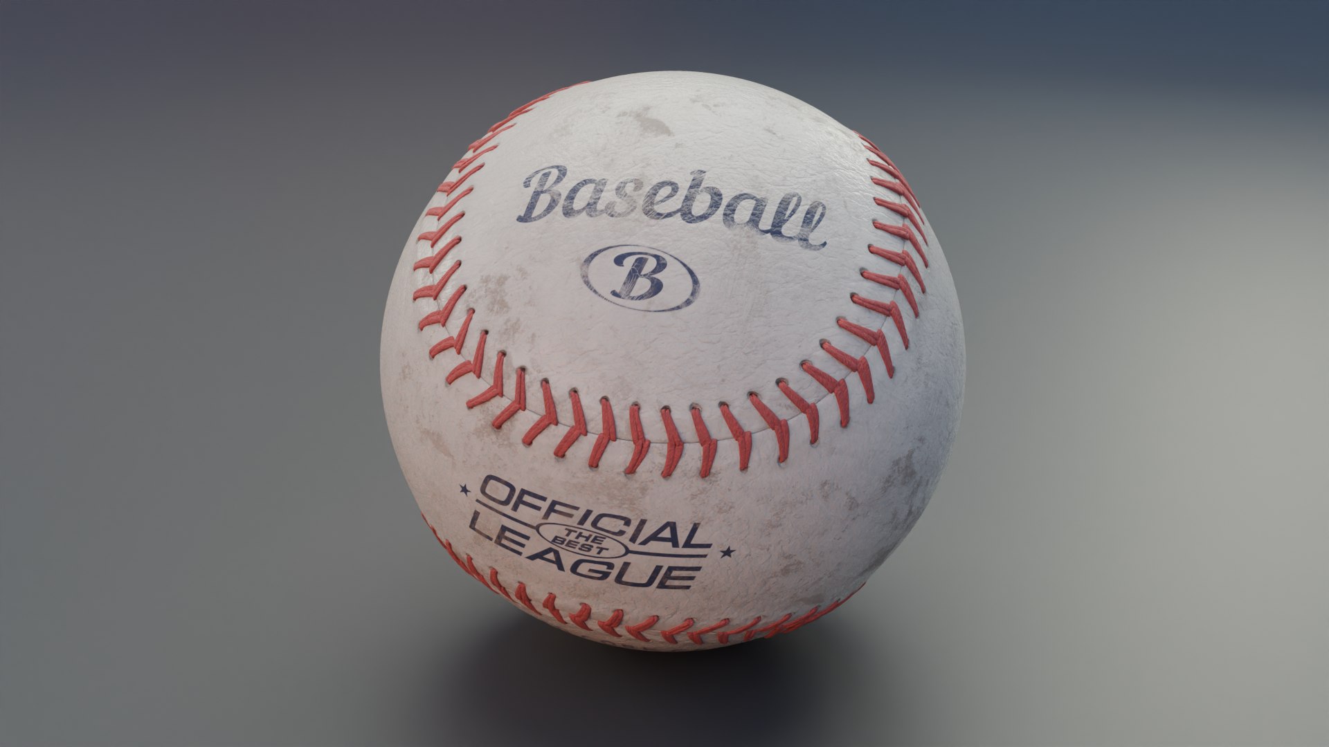Old Baseball With Generic Logo Model - TurboSquid 2261565