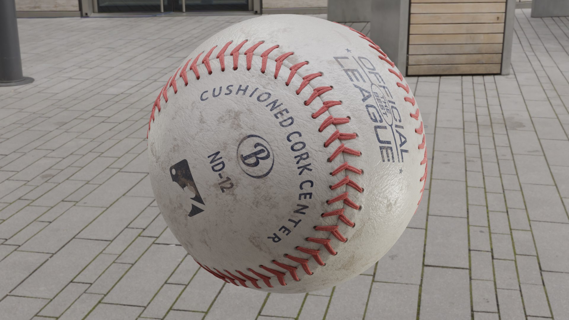 Old Baseball With Generic Logo Model - TurboSquid 2261565