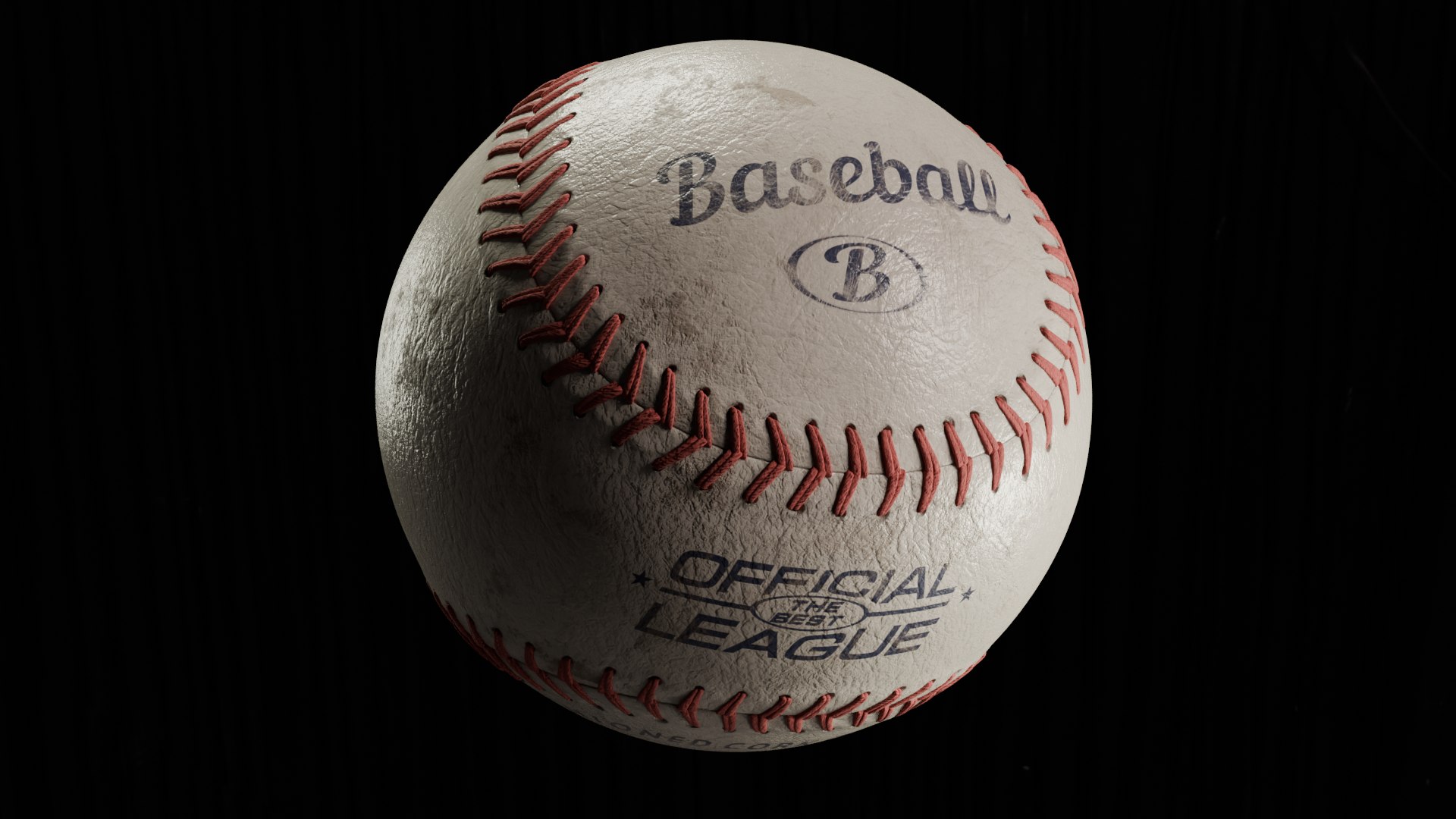 Old Baseball With Generic Logo Model - TurboSquid 2261565