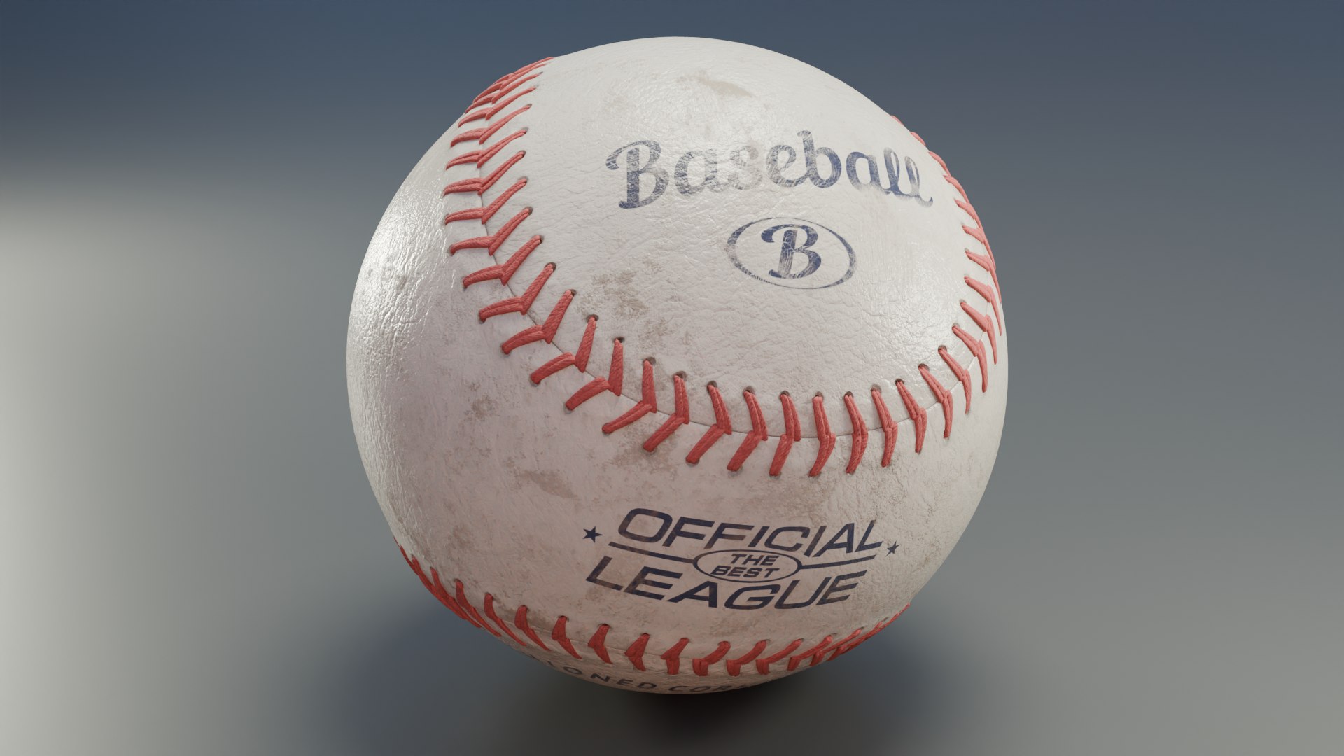 Old Baseball With Generic Logo Model - TurboSquid 2261565