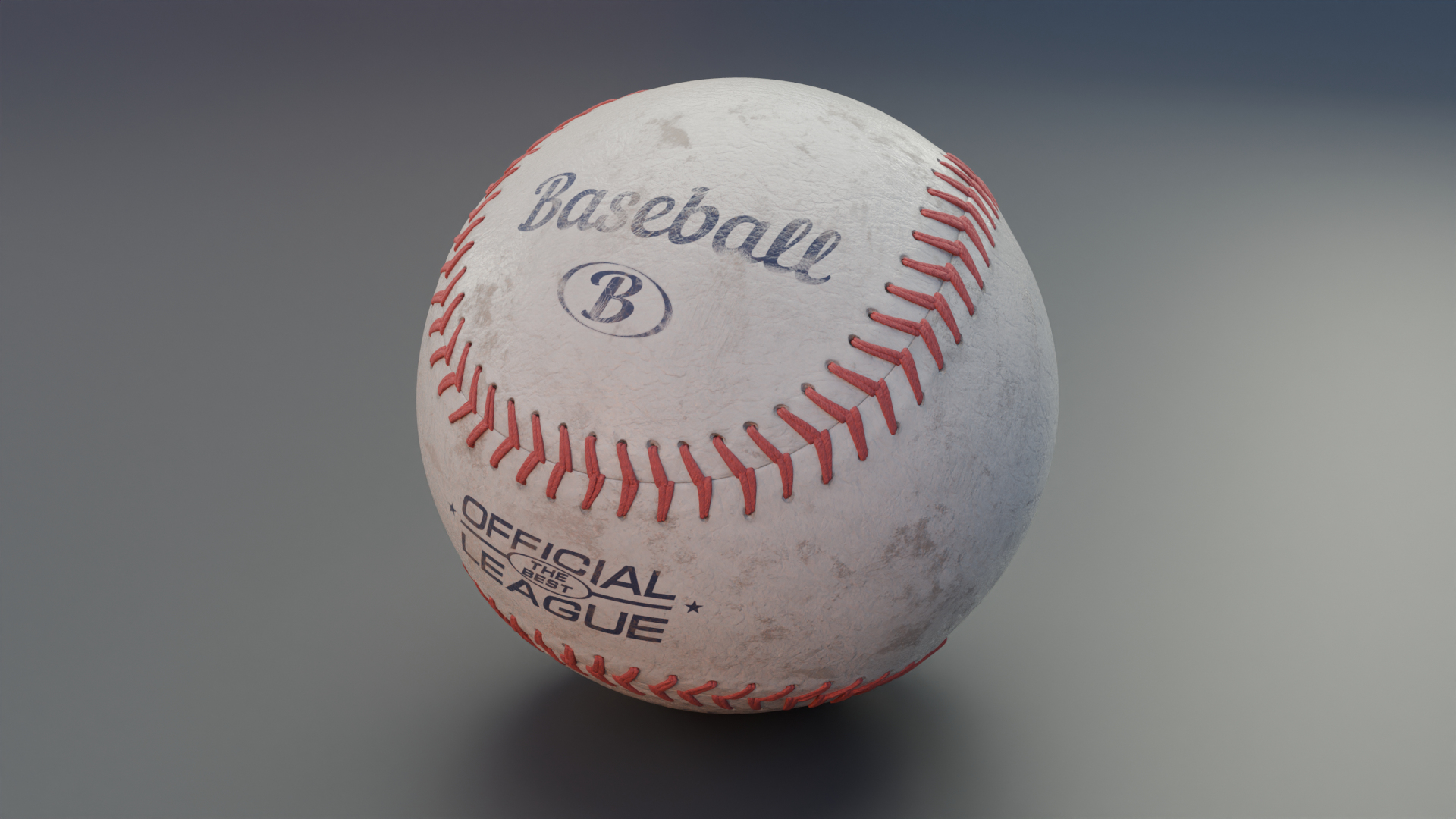 Old Baseball With Generic Logo Model - TurboSquid 2261565