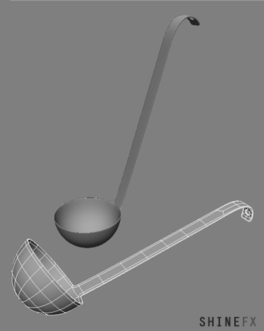 3d Kitchen Ladle