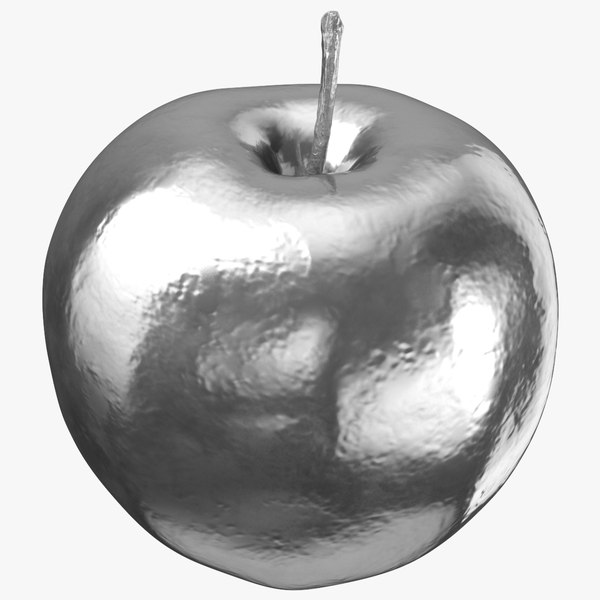 3d Sweet Apple 01 Silver Turbosquid 1512679