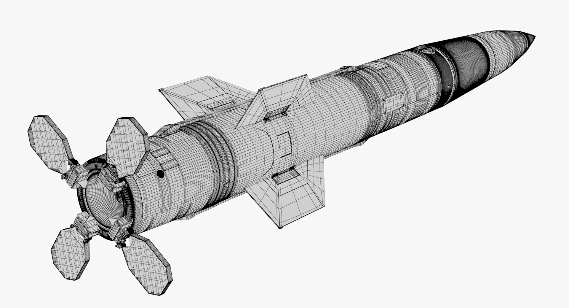 3D Model Realistic 9m79 1 Tochka - TurboSquid 1290693