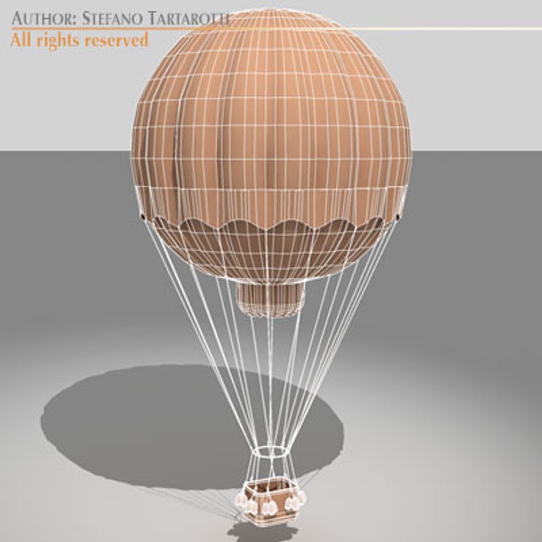 3d model gas balloon