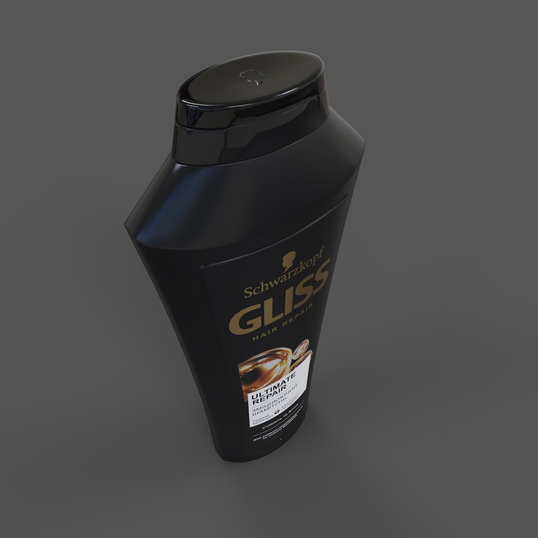 Shampoo Schwarzkopf Gliss Ultimate Repair 400ml 3D Model - TurboSquid 2140538