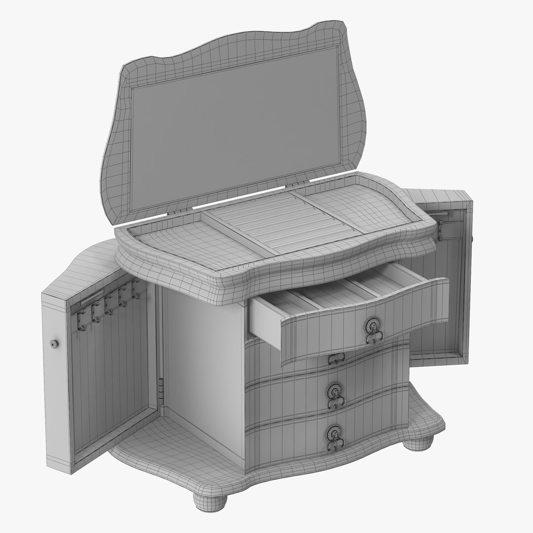 Chest Jewelry Box 3D - TurboSquid 1351541