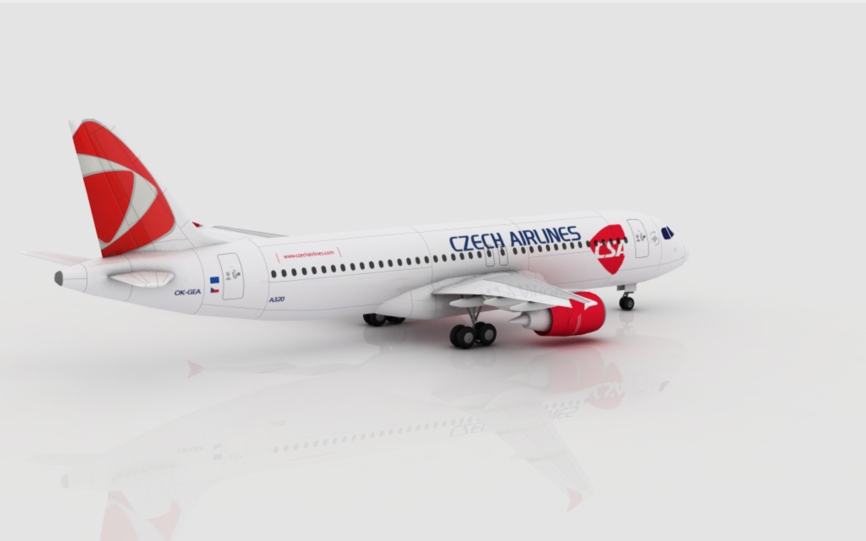 3d Model Airbus A320 Csa