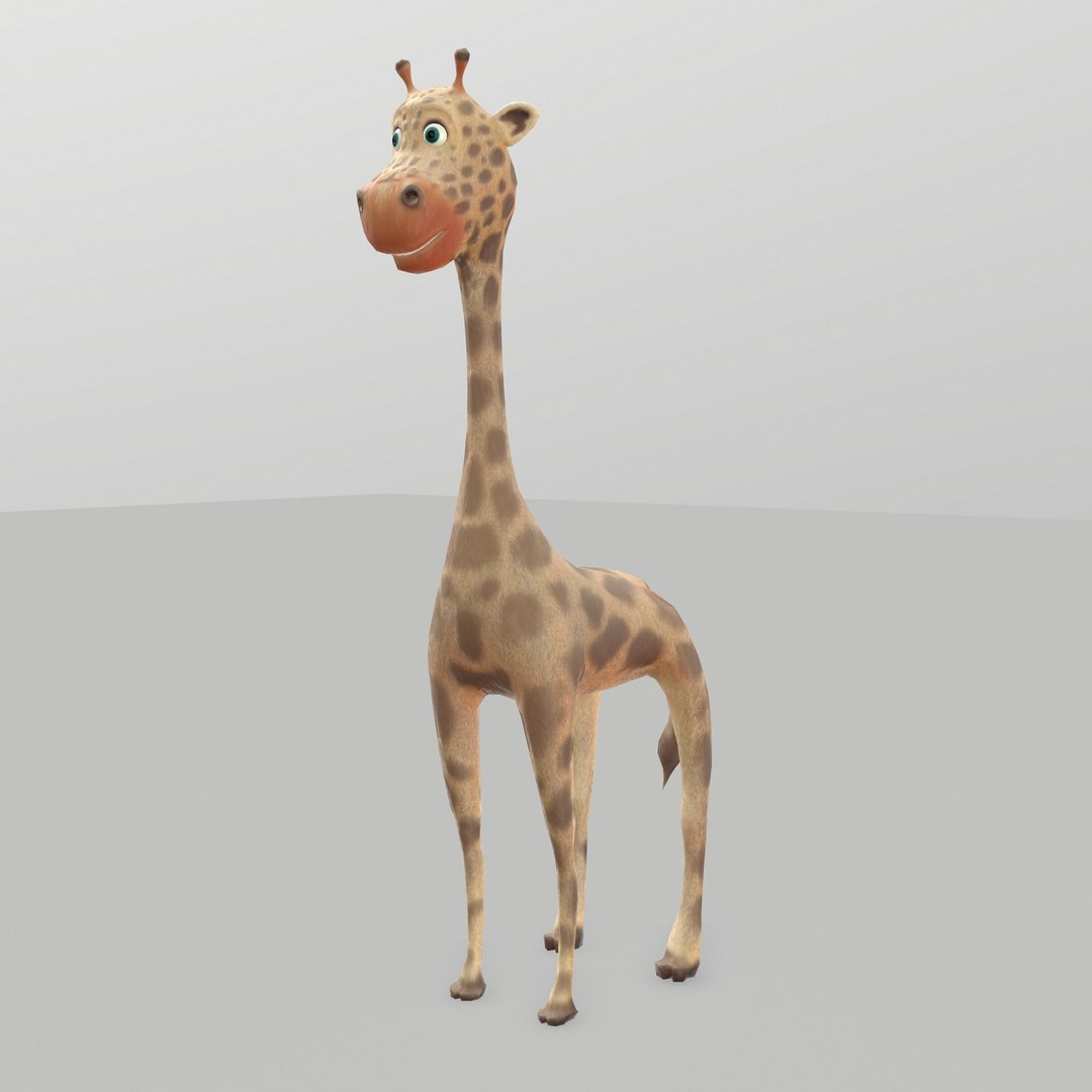 Cartoon Giraffe Animation 3D Model - TurboSquid 1646117
