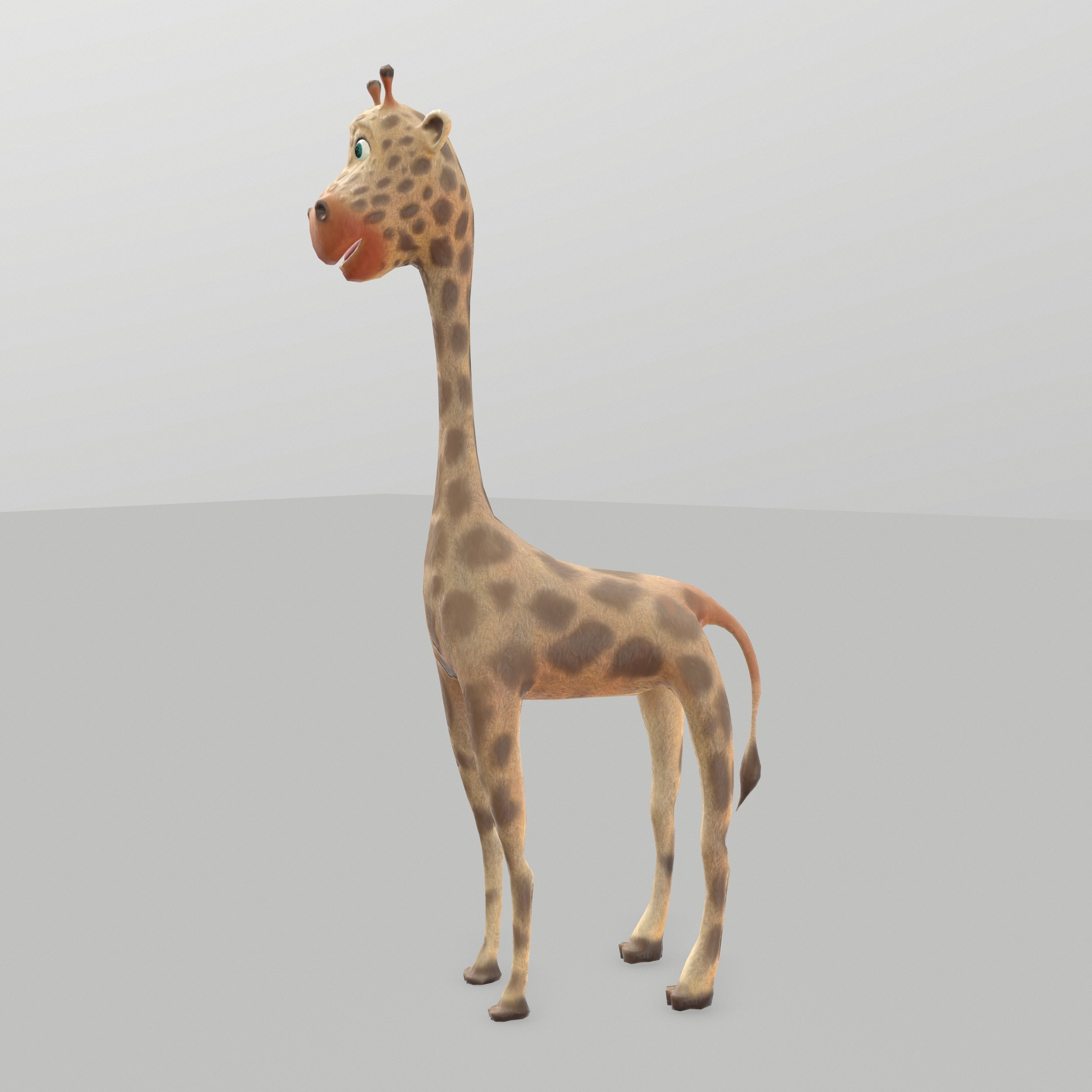 Cartoon giraffe animation 3D model - TurboSquid 1646117