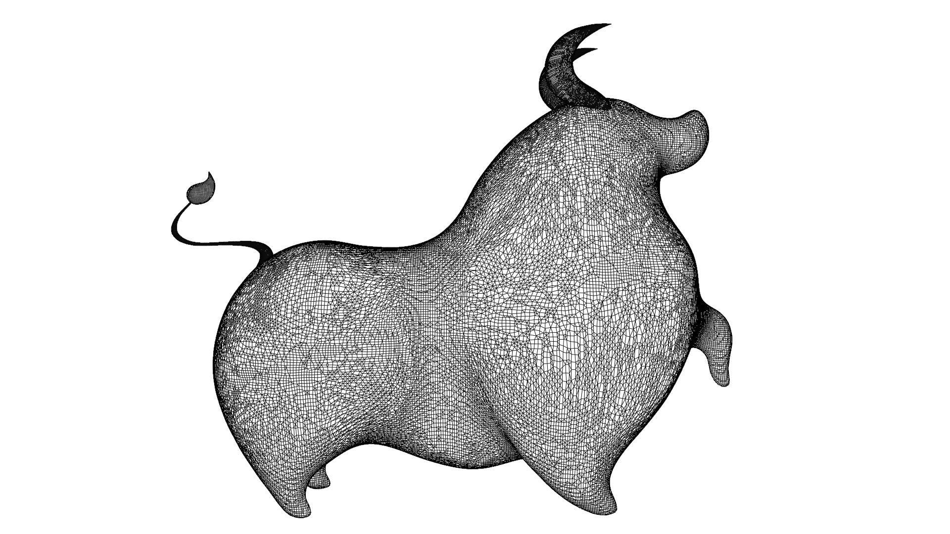 Gold Ox Sculpture Chinese Model - TurboSquid 1690787