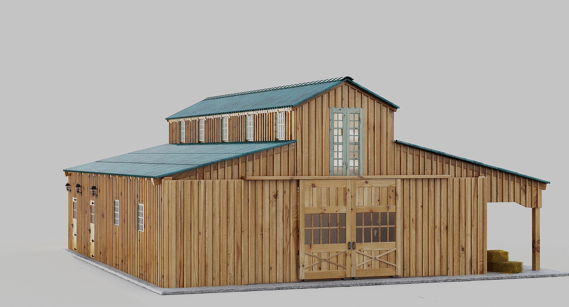 Horse Stable 3d Model