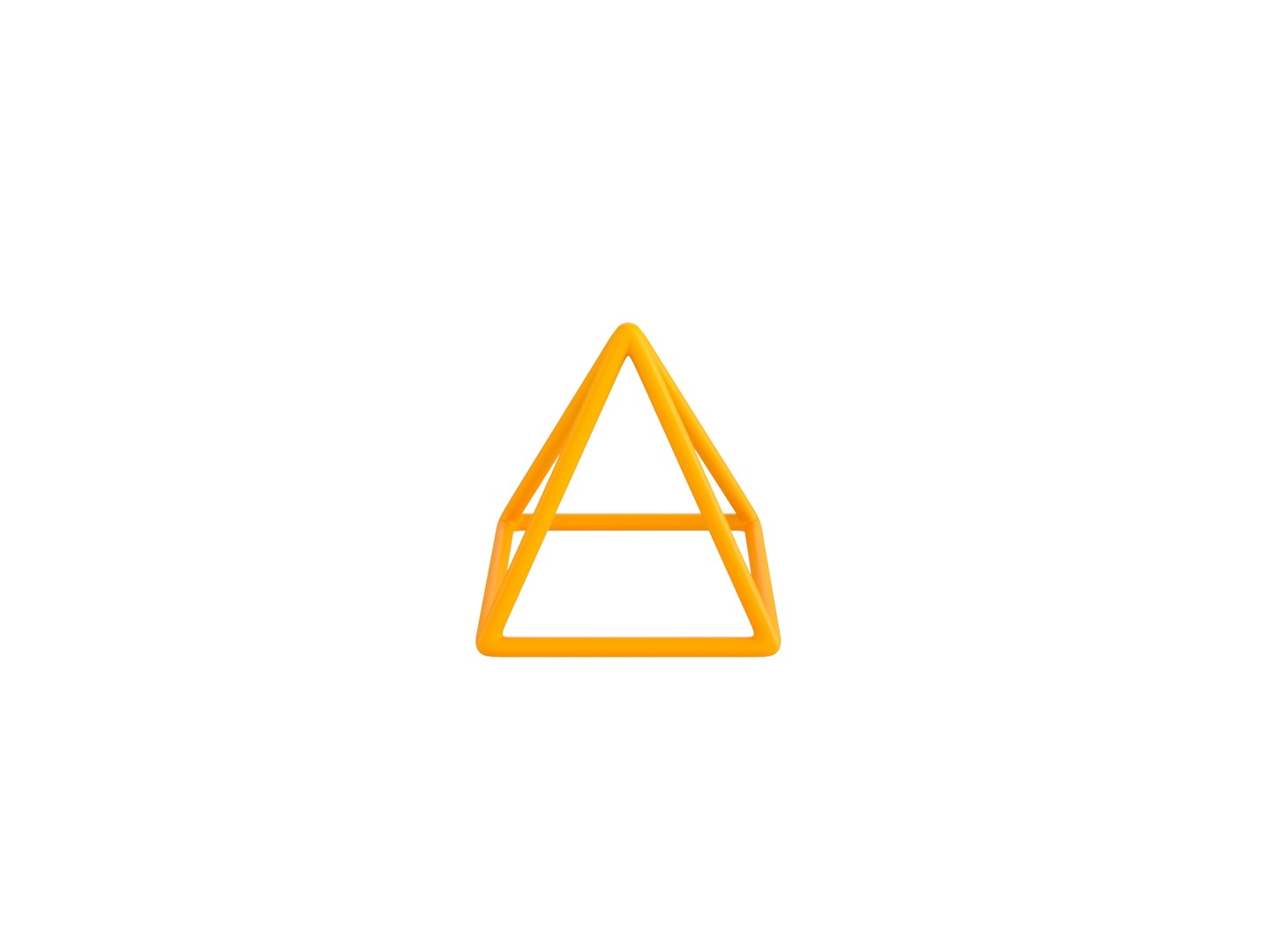 3D Cartoon Wire Pyramid Model - TurboSquid 2008190