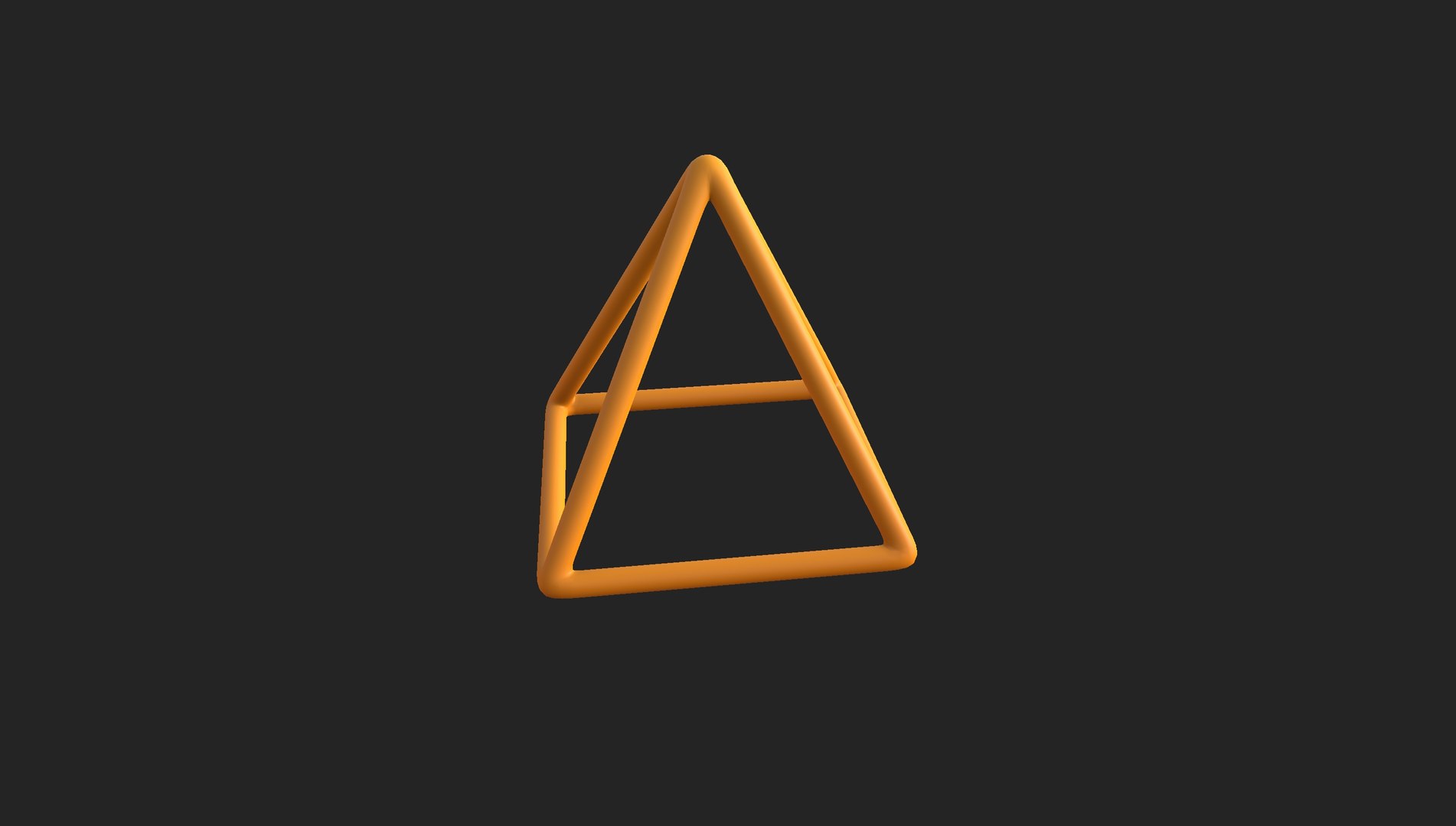 3D Cartoon Wire Pyramid Model - TurboSquid 2008190