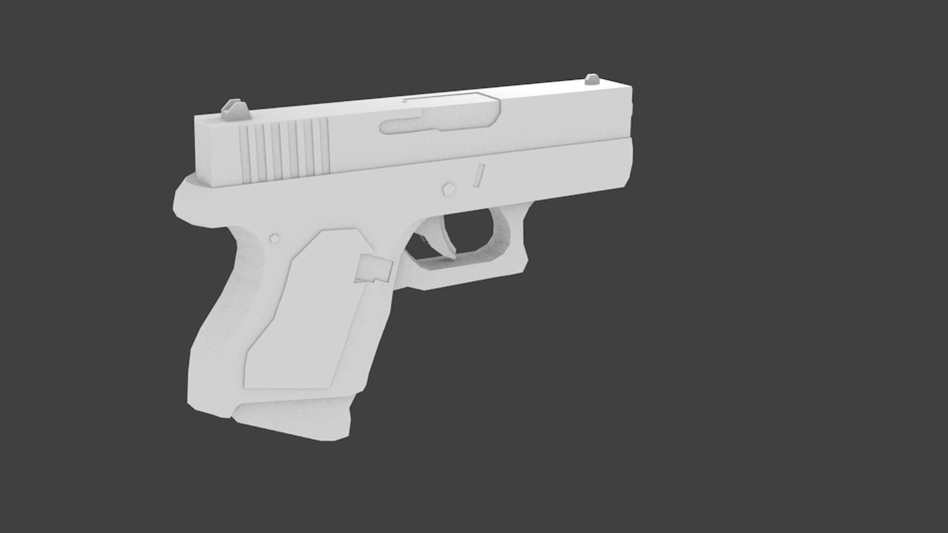 modelo 3d Low Poly Glock 19 - TurboSquid 1440326