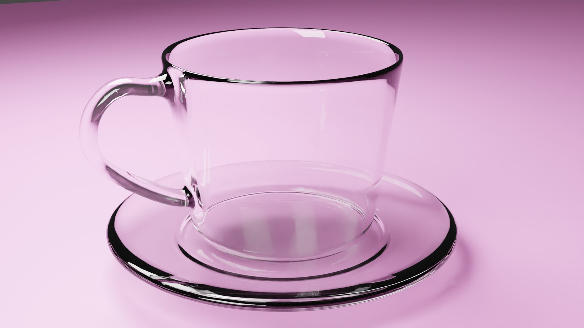 Glass Mug Glass Plate 3D - TurboSquid 1954163