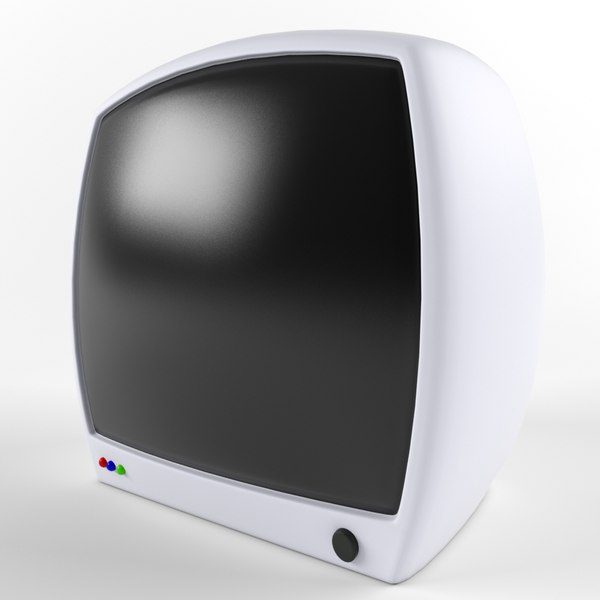 3d cartoon monitor model