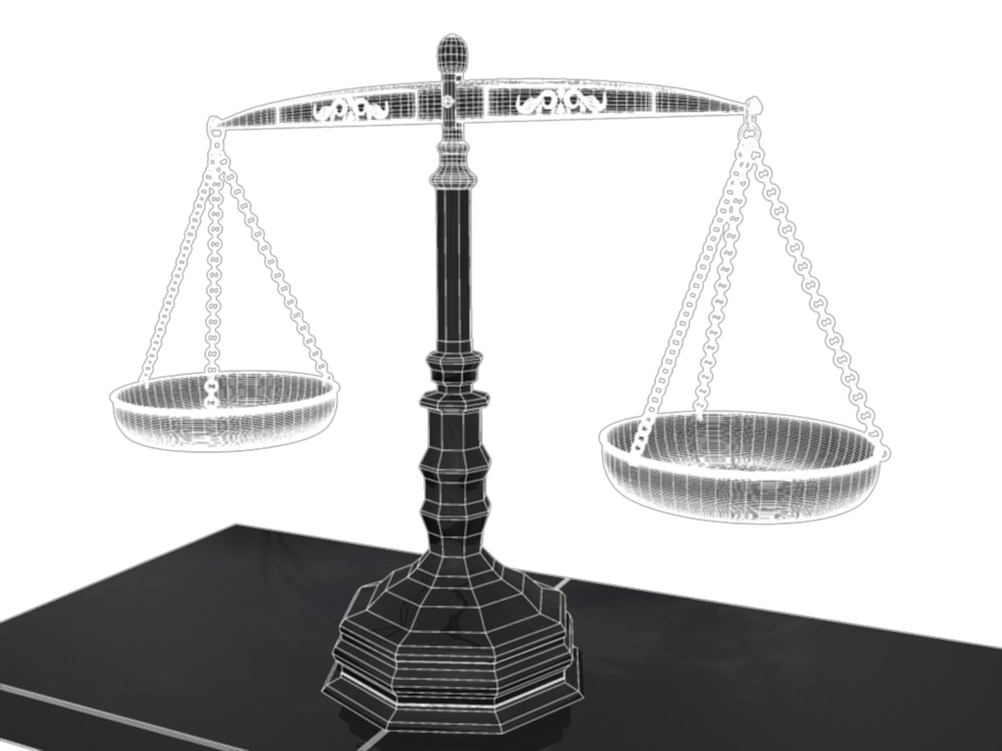 3d Model Scales Justice