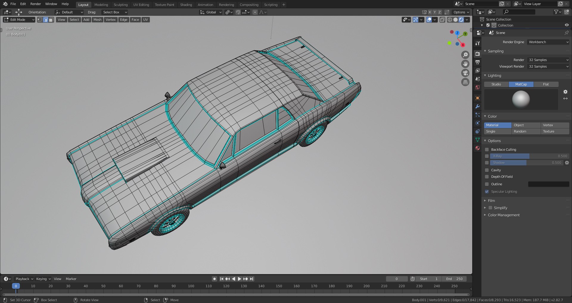 3D Muscle Cougar Xr1970 Blender Car Model - TurboSquid 1573283