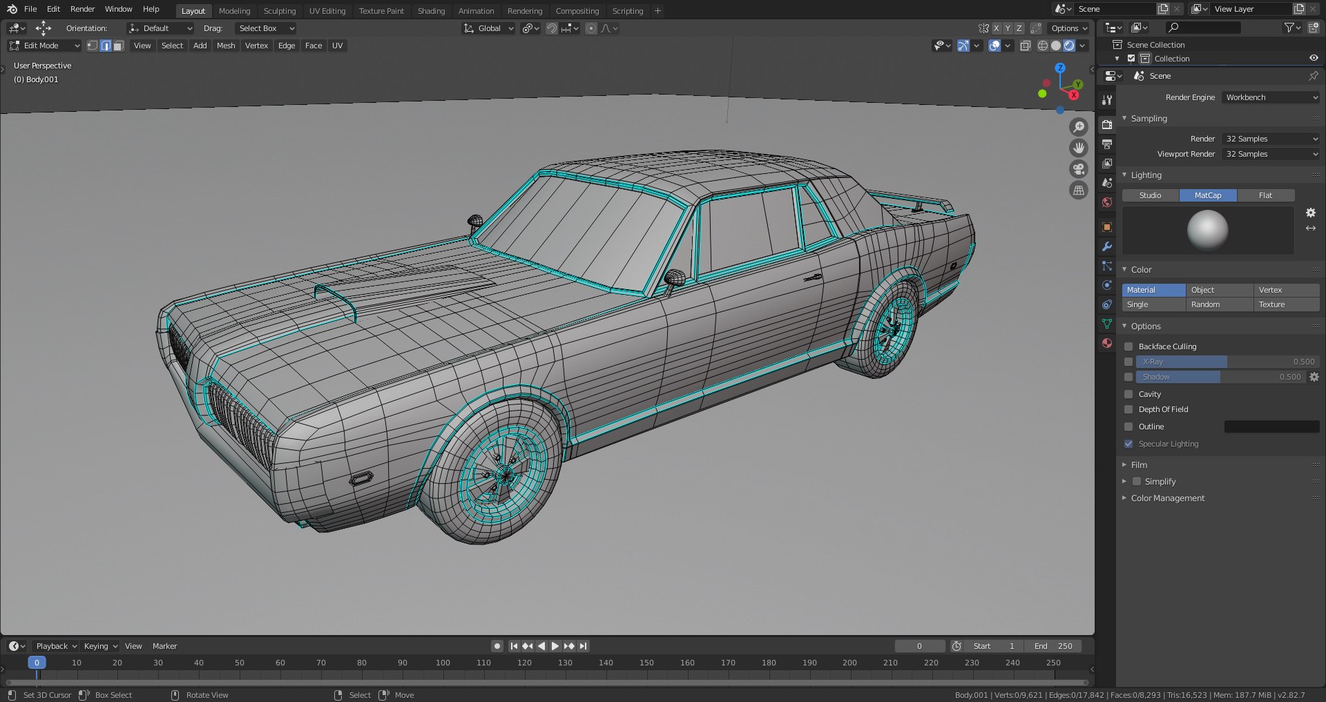 3D Muscle Cougar Xr1970 Blender Car Model - TurboSquid 1573283