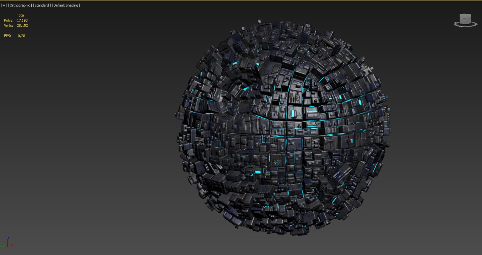 Space Station Sphere Mothership Planet Game Ready 3D - TurboSquid 1736208