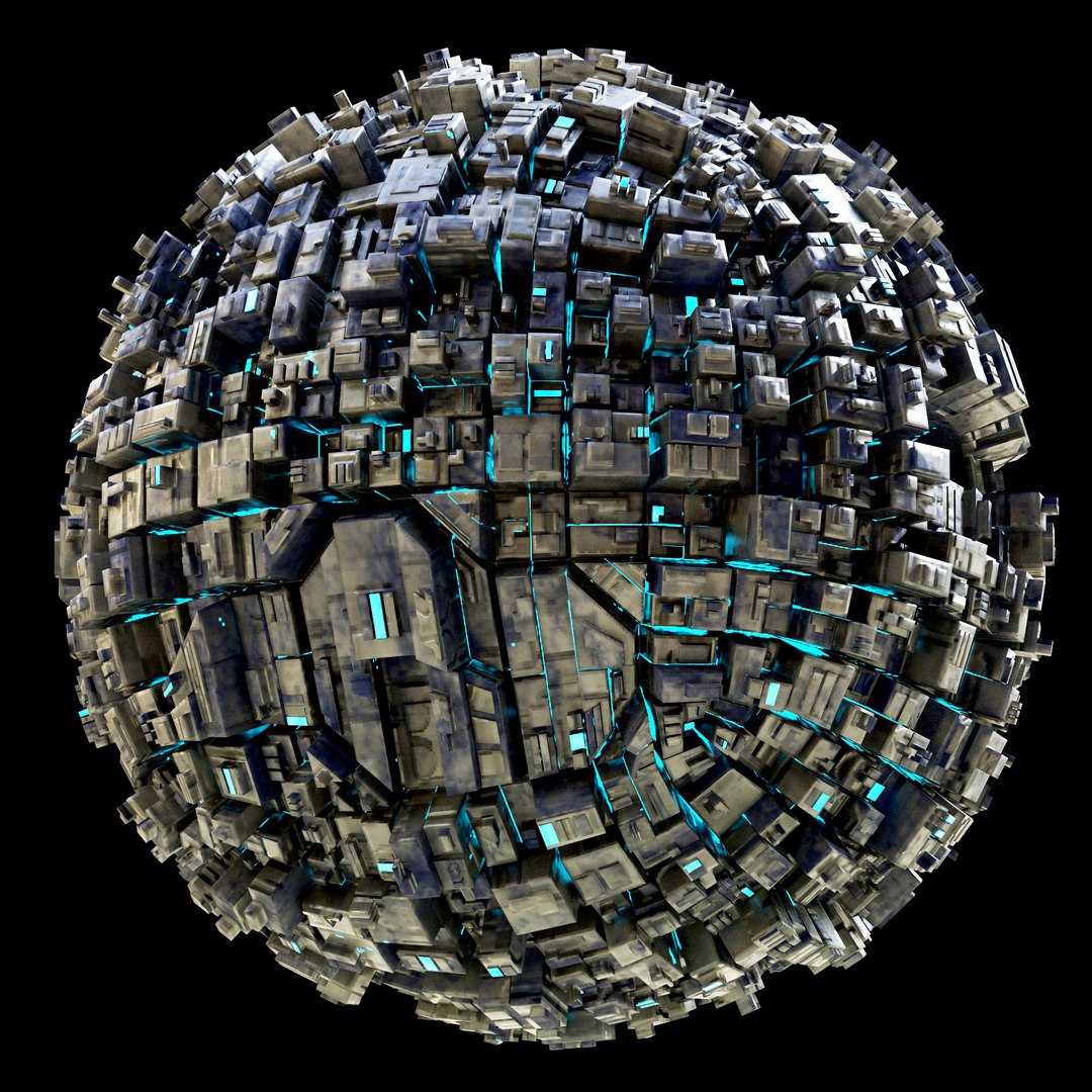Space Station Sphere Mothership Planet Game Ready 3D - TurboSquid 1736208